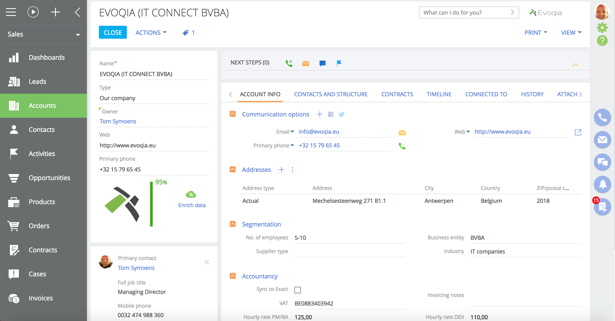 Exact connector for Creatio | Creatio Marketplace