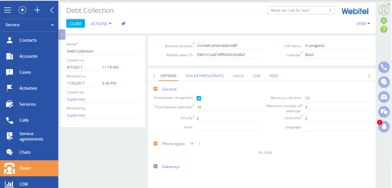 Webitel telemarketing for Creatio | Creatio Marketplace