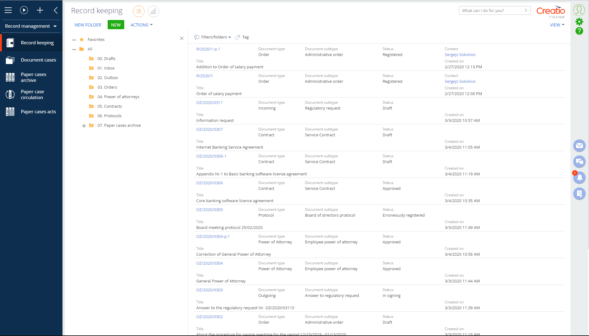 DocFlow for Creatio | Creatio Marketplace
