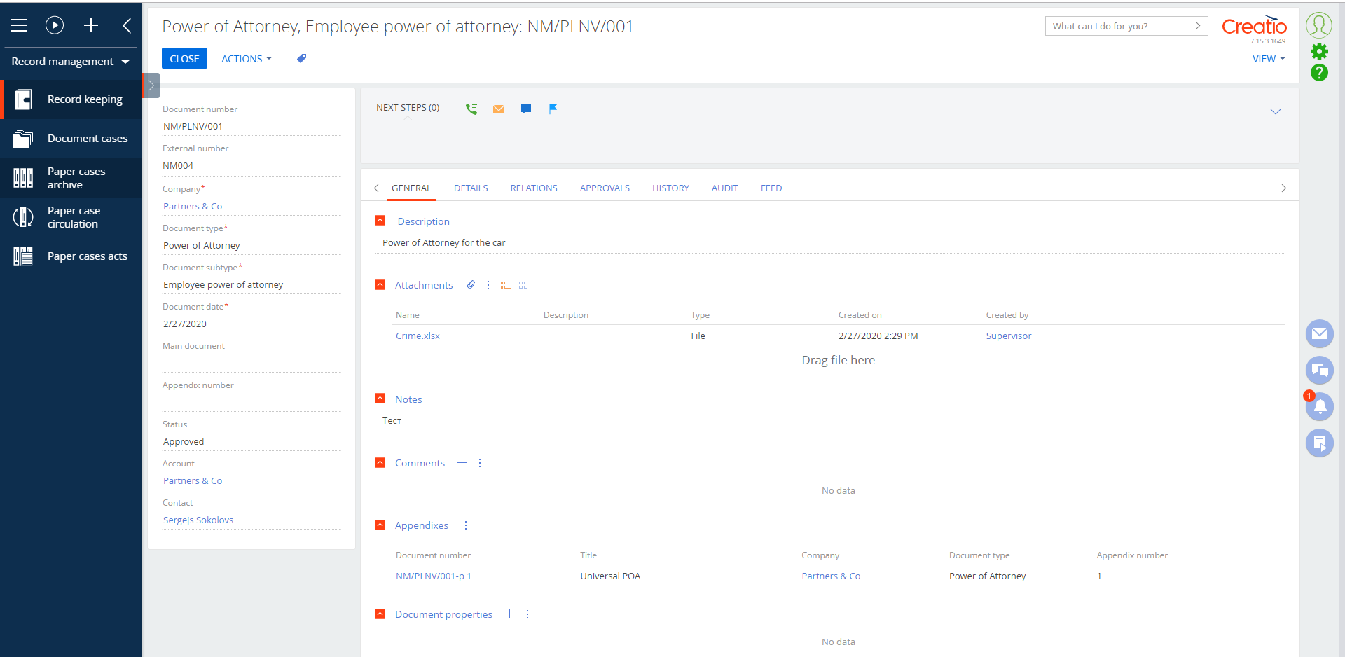 DocFlow for Creatio | Creatio Marketplace