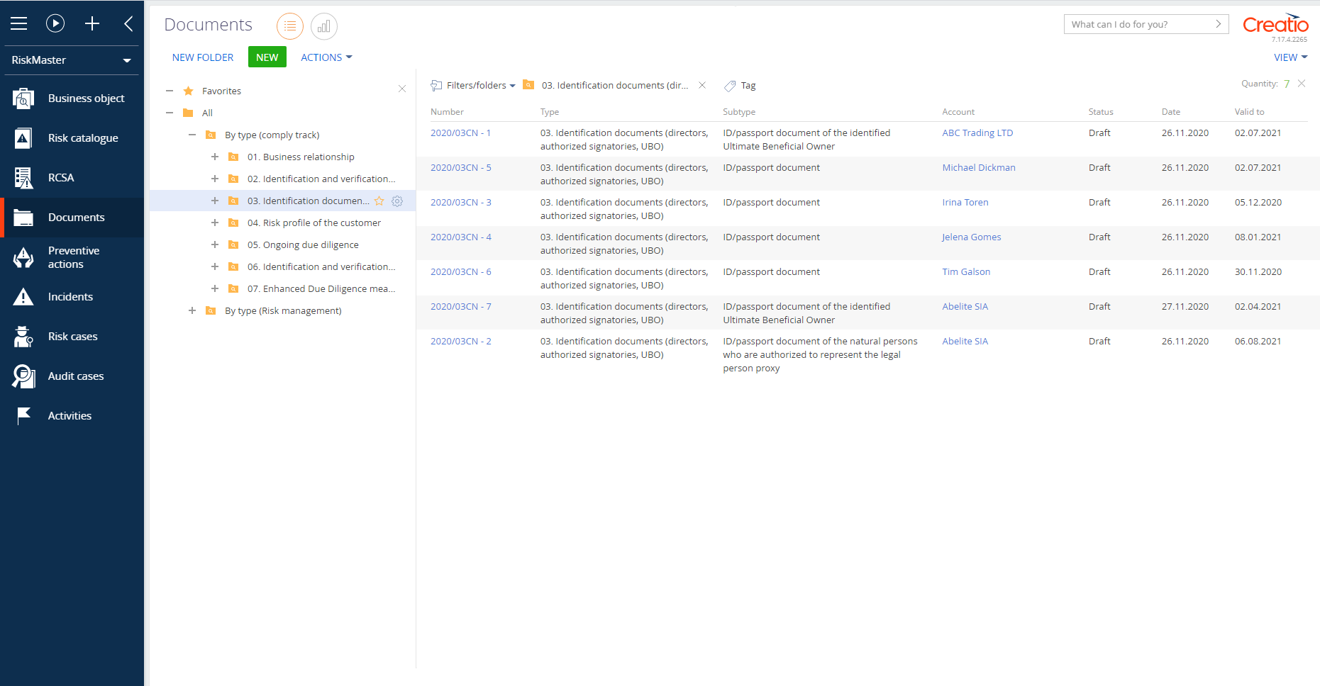 RiskMaster for Creatio | Creatio Marketplace