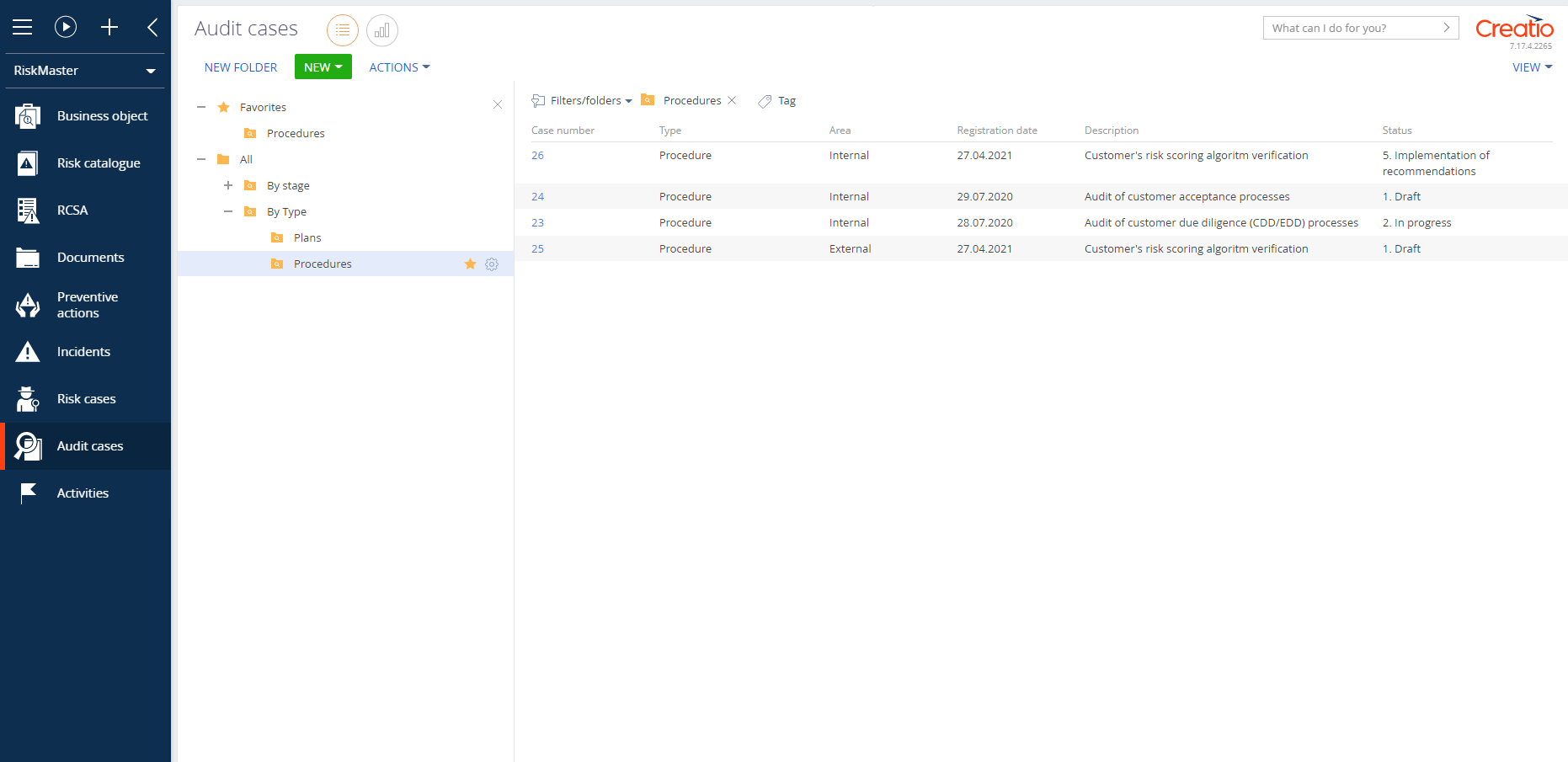 RiskMaster for Creatio | Creatio Marketplace