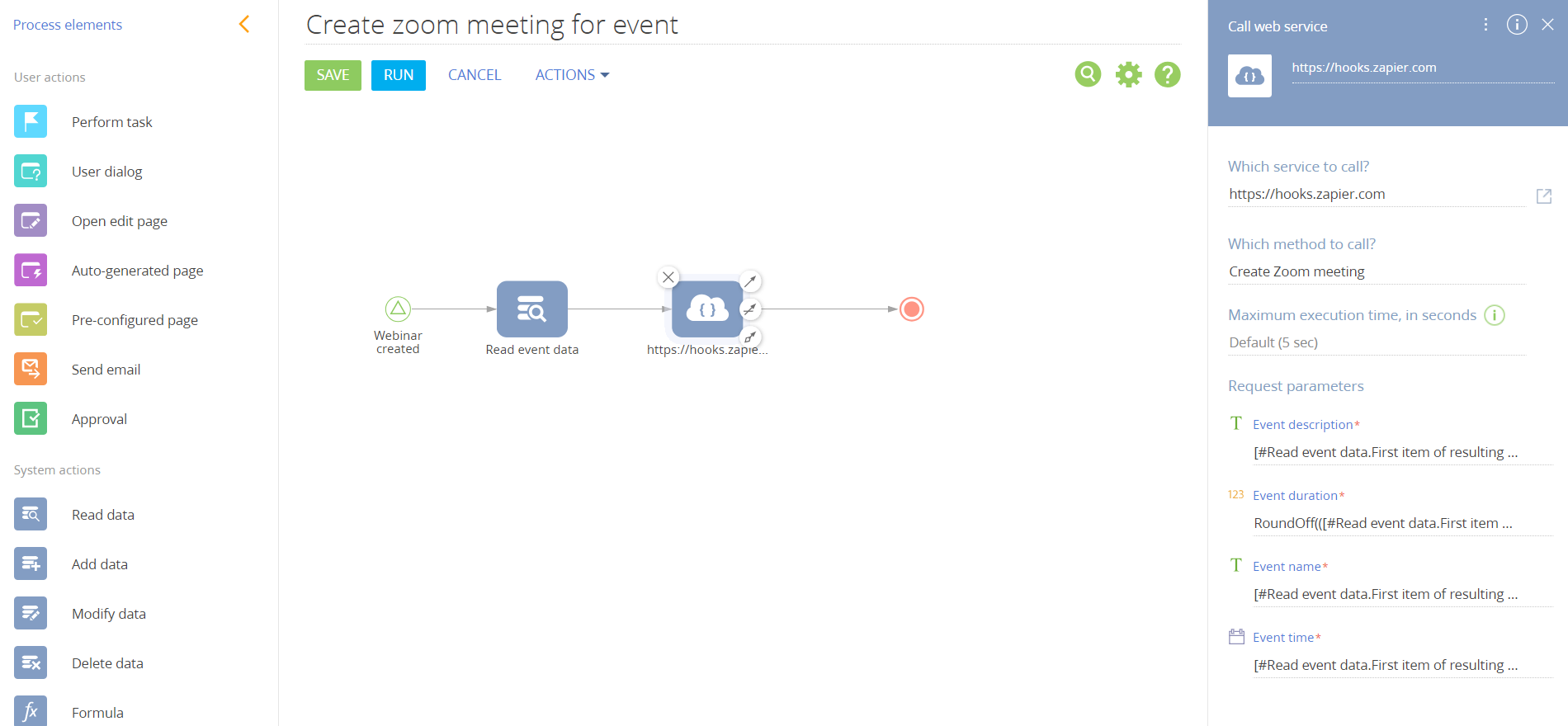 Automatic creating Zoom meeting via Zapier | Creatio Marketplace Automatic creating Zoom meeting via Zapier | Creatio Marketplace