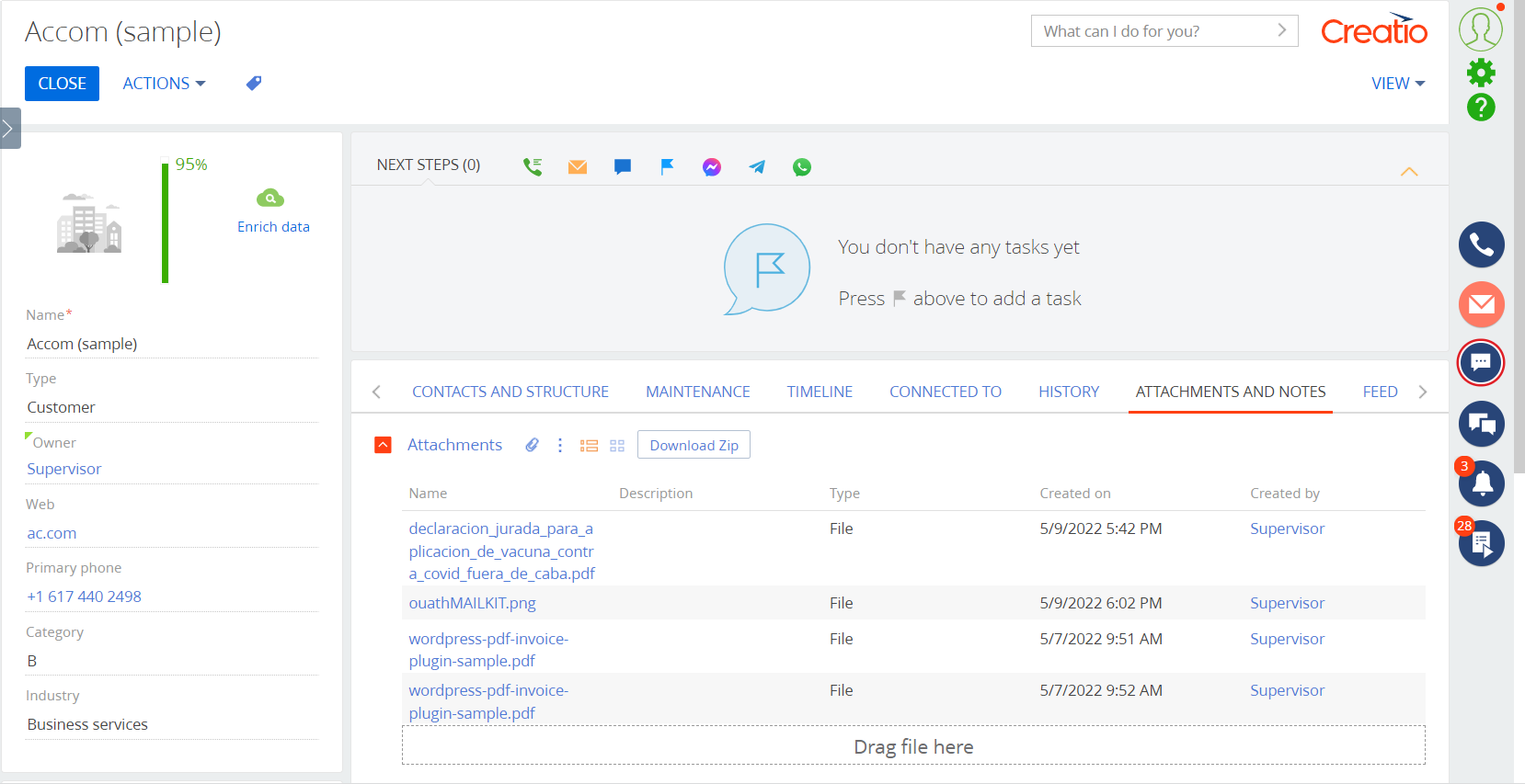 Download ZIP Button for Creatio | Creatio Marketplace