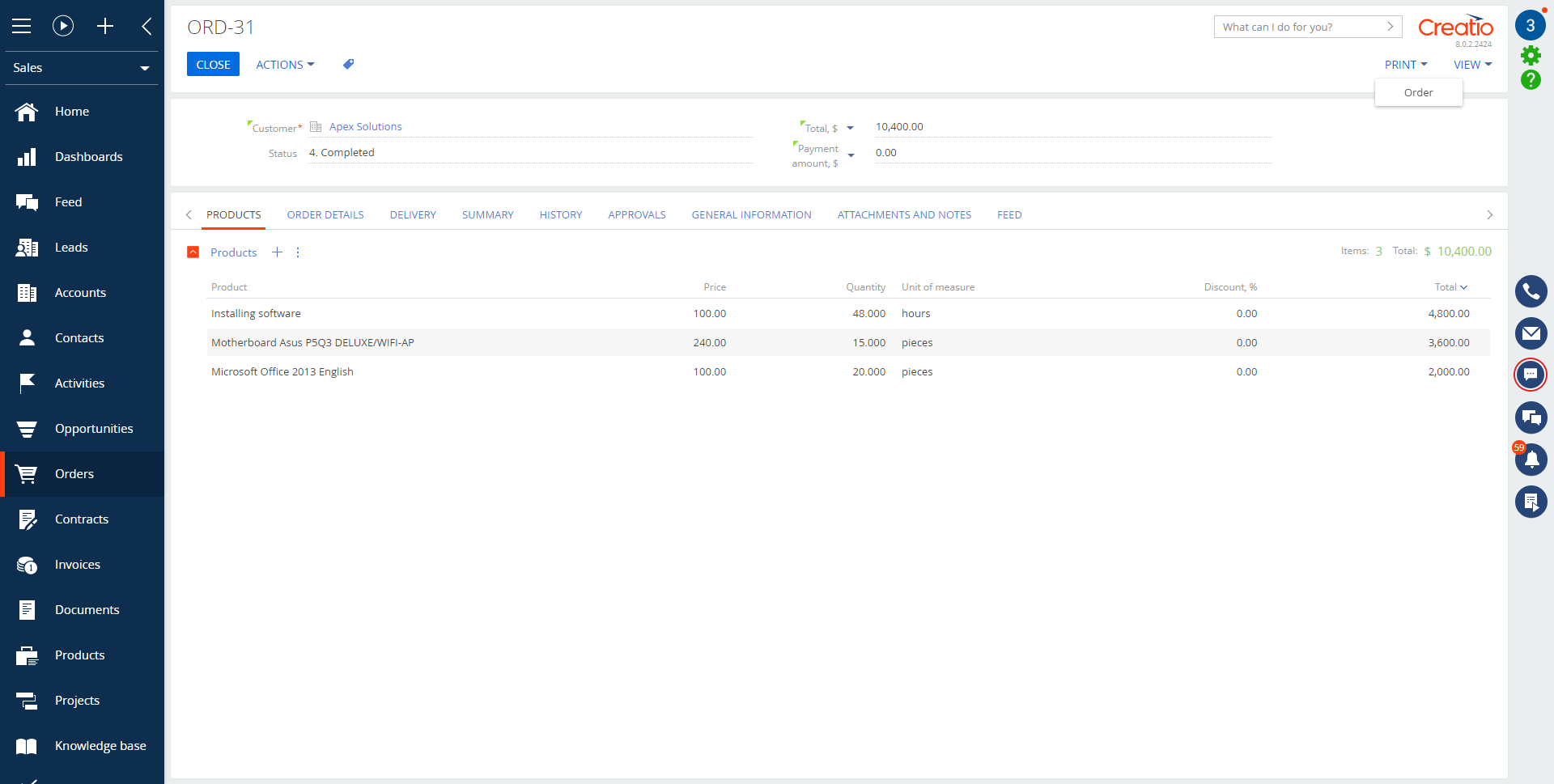 Microsoft Word plugin for Creatio | Creatio Marketplace