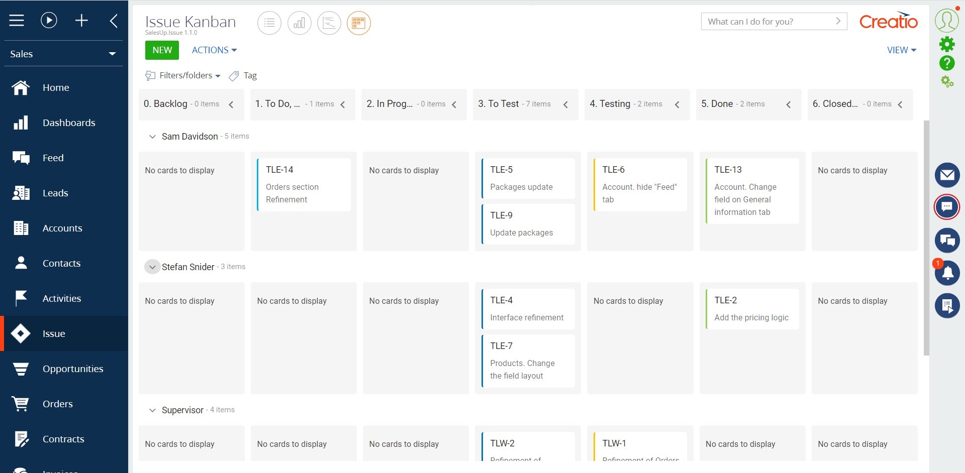 SalesUp Project Management for Creatio | Creatio Marketplace