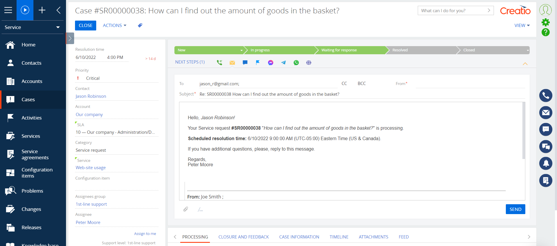 Favorite email templates in cases for Creatio | Creatio Marketplace Favorite email templates in cases for Creatio | Creatio Marketplace