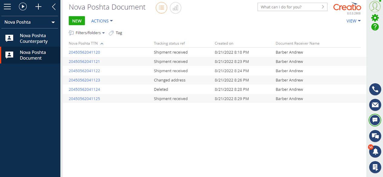 QubeSoft Nova Poshta connector for Creatio | Creatio Marketplace