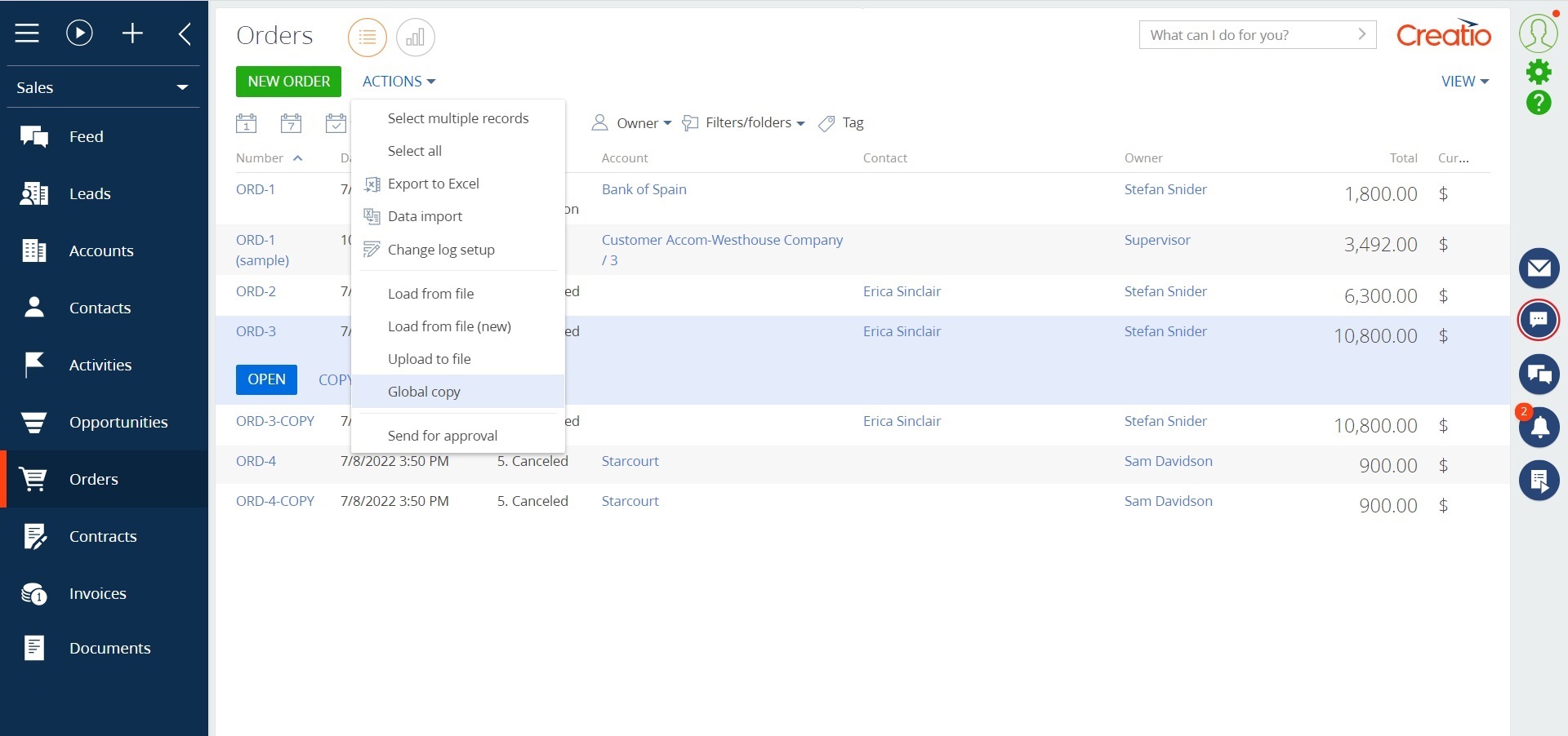 SalesUp Copy object records for Creatio | Creatio Marketplace