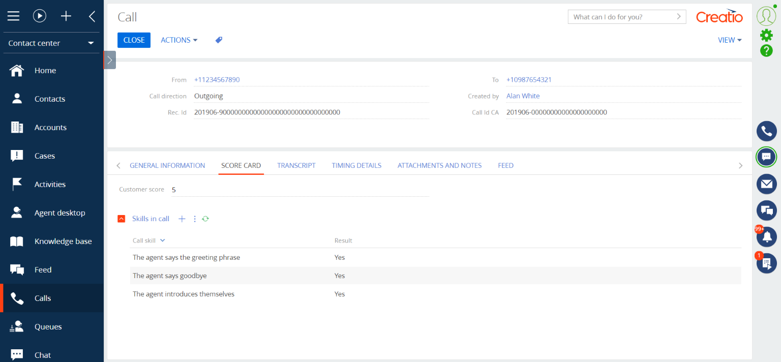 AI-powered call analytics platform for Creatio | Creatio Marketplace