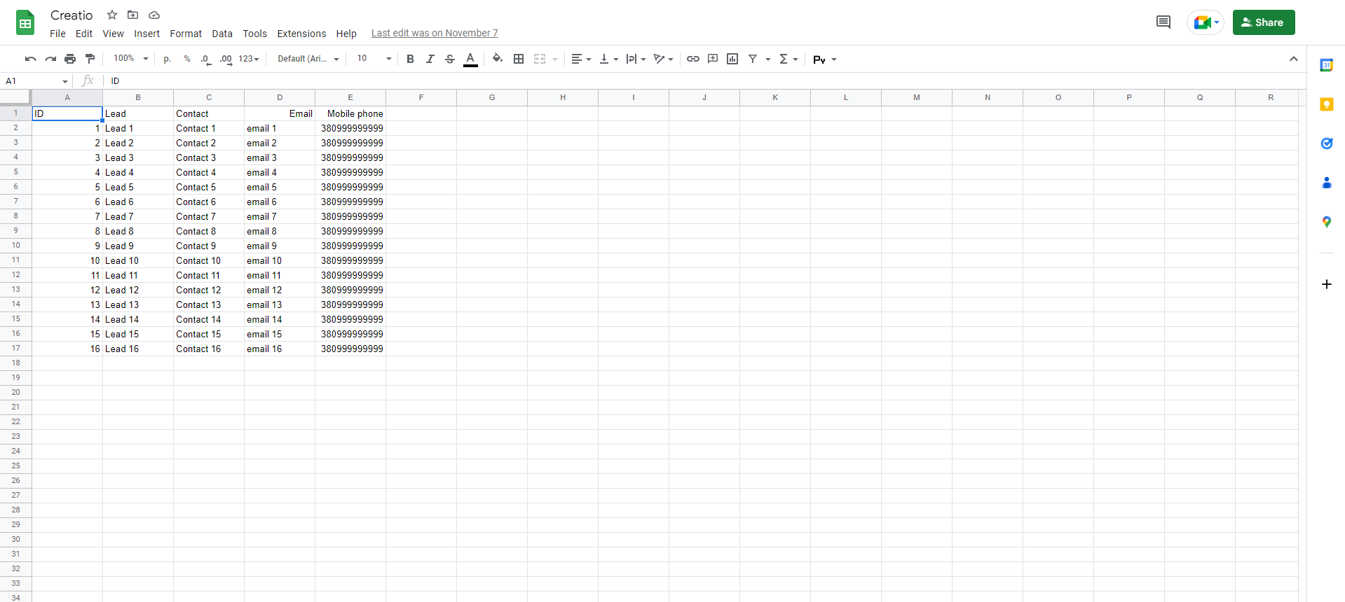 Google Sheets connector for Creatio | Creatio Marketplace Google Sheets connector for Creatio | Creatio Marketplace