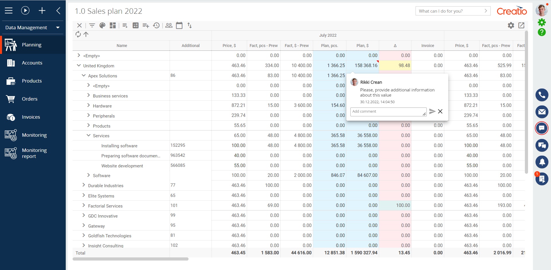 SalesUp Data Management for Creatio | Creatio Marketplace