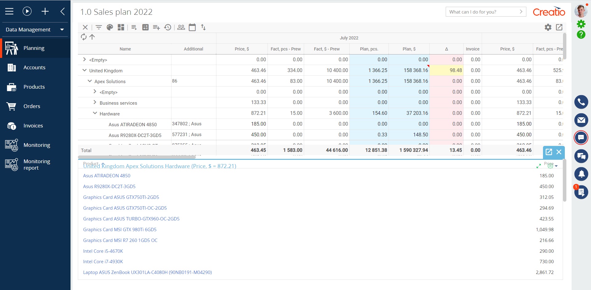 SalesUp Data Management for Creatio | Creatio Marketplace