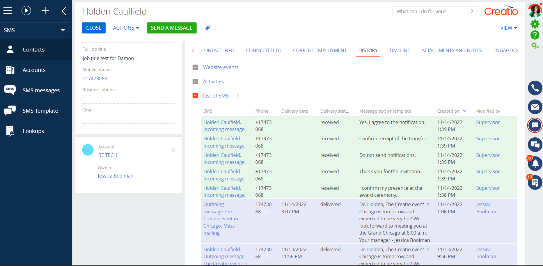 Twilio Sms Pro Integration For Creatio Creatio Marketplace