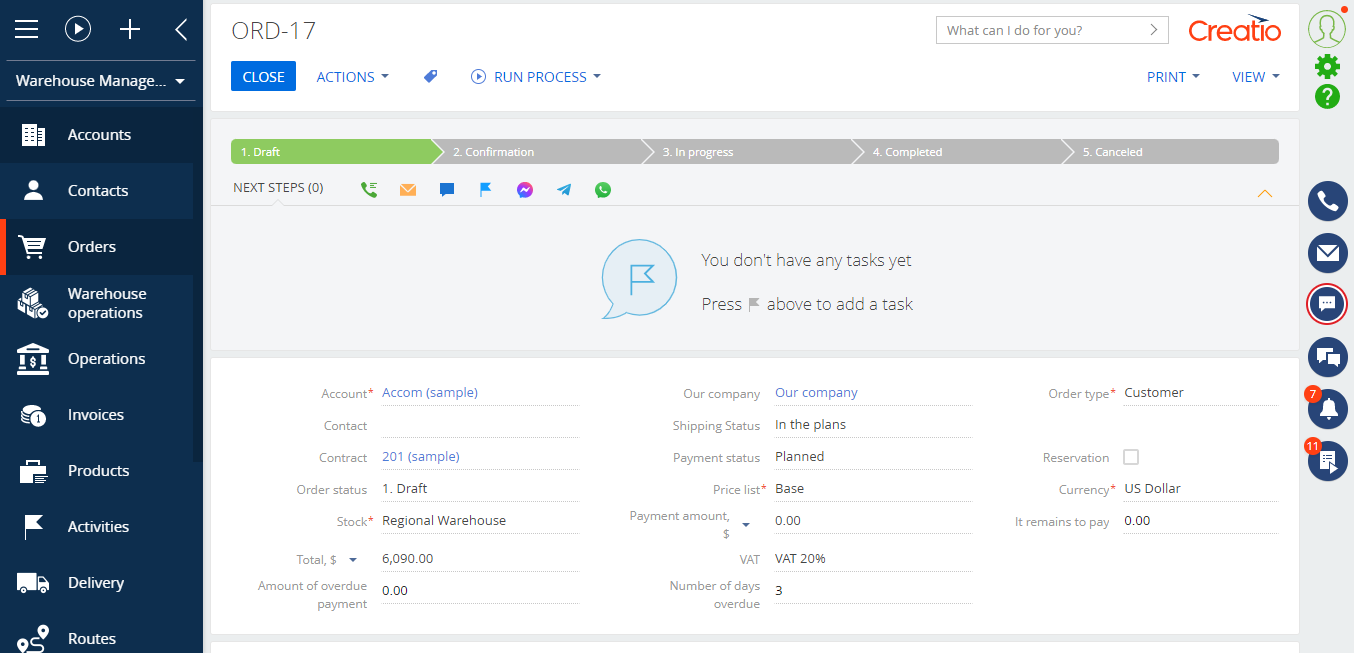 Storekeeper for Creatio | Creatio Marketplace