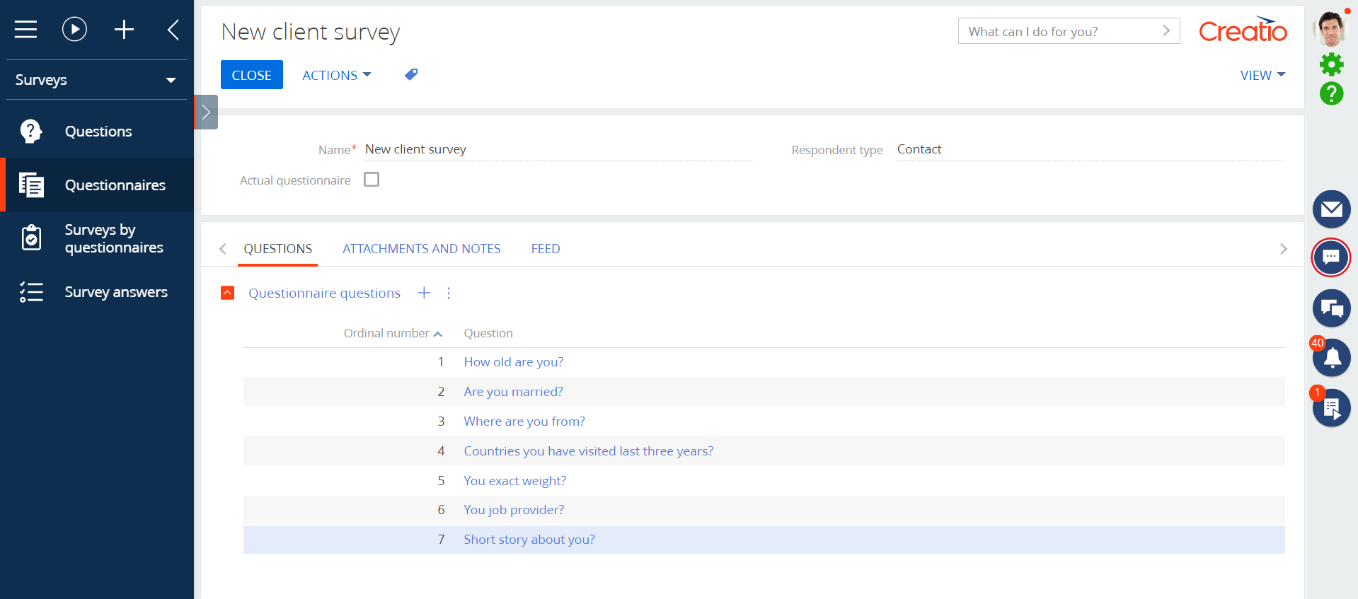 Surveys Done Easy for Creatio | Creatio Marketplace