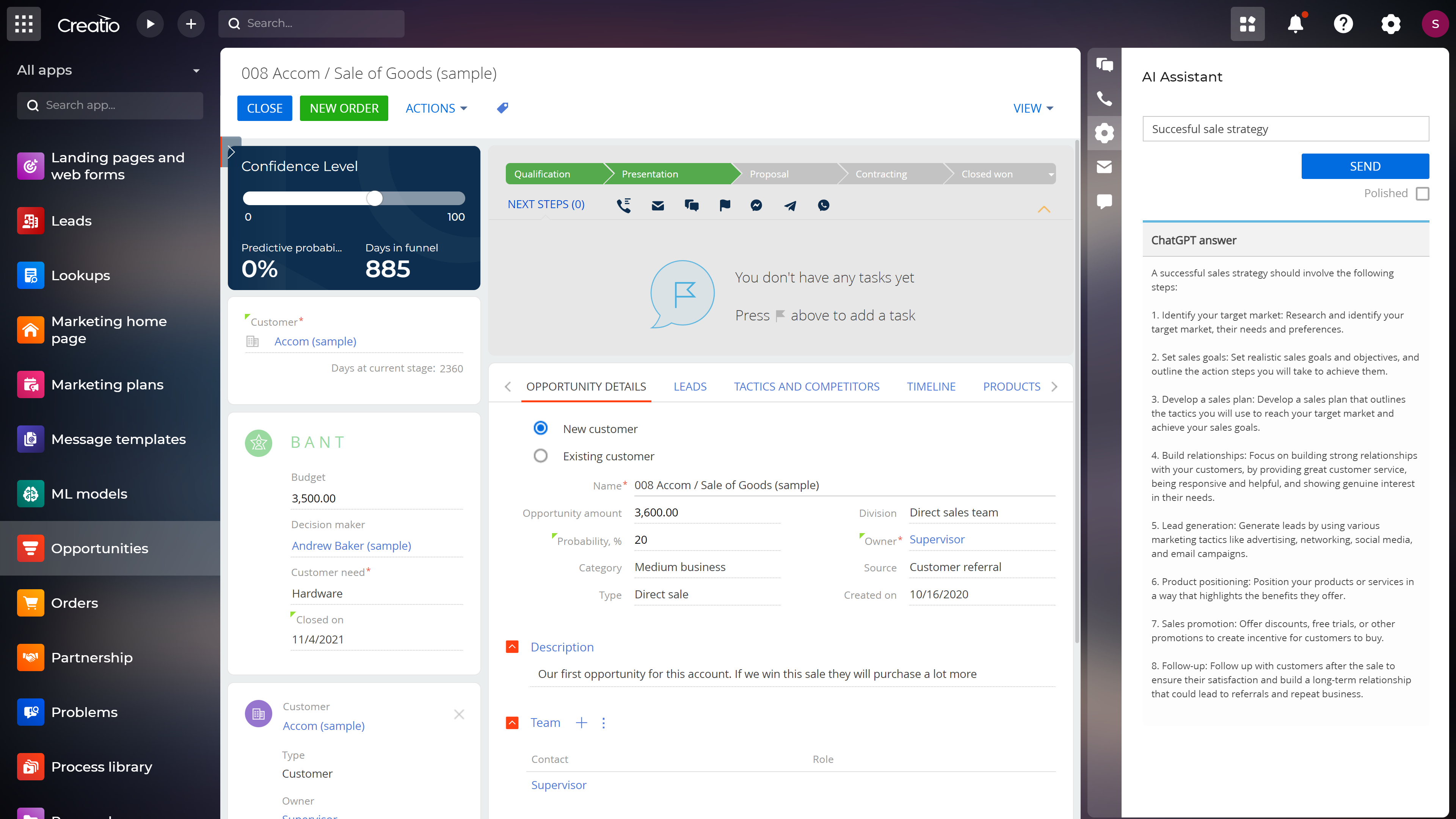 ChatGPT connector for Creatio | Creatio Marketplace ChatGPT connector for Creatio | Creatio Marketplace