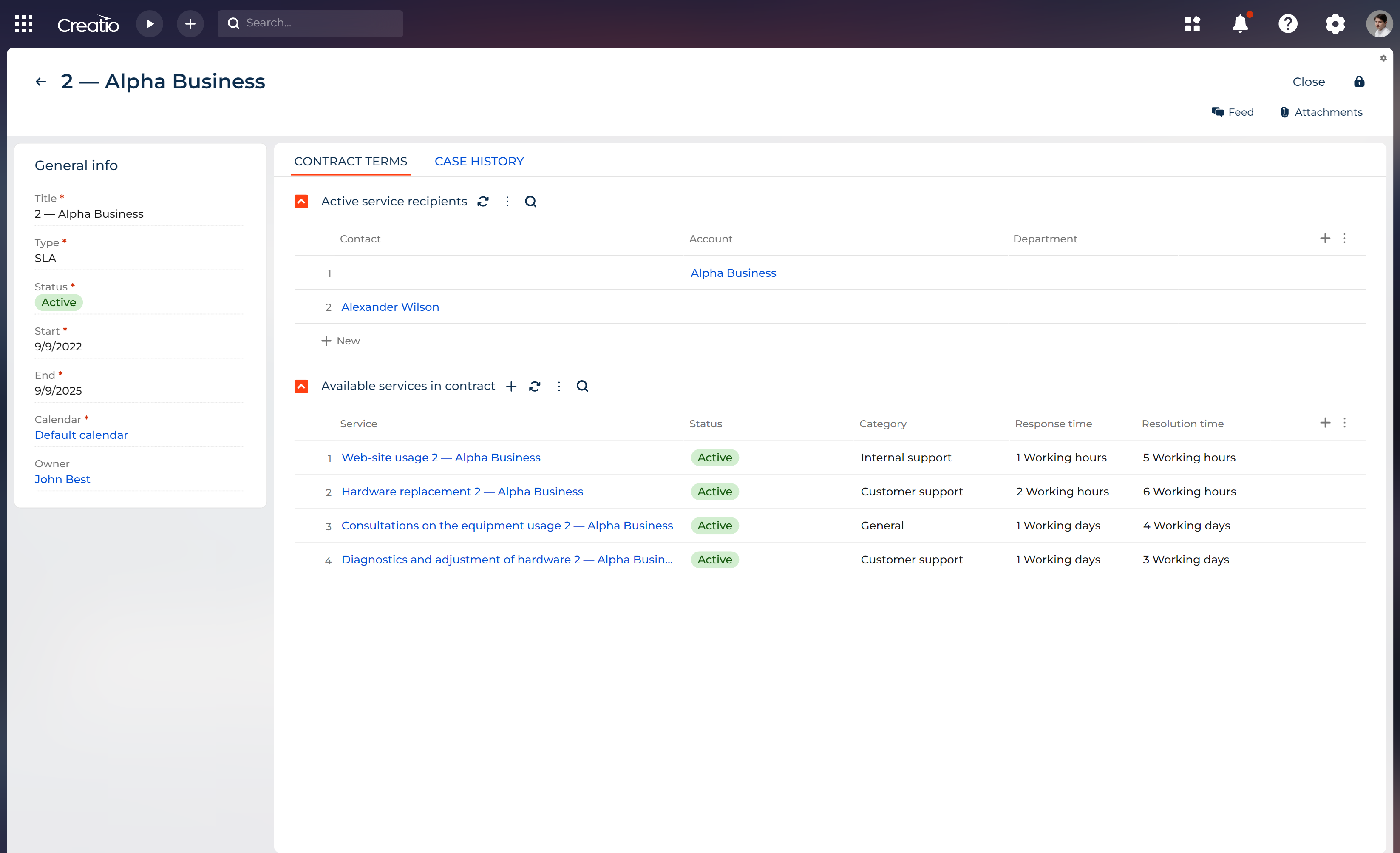 Case Management | Creatio Marketplace