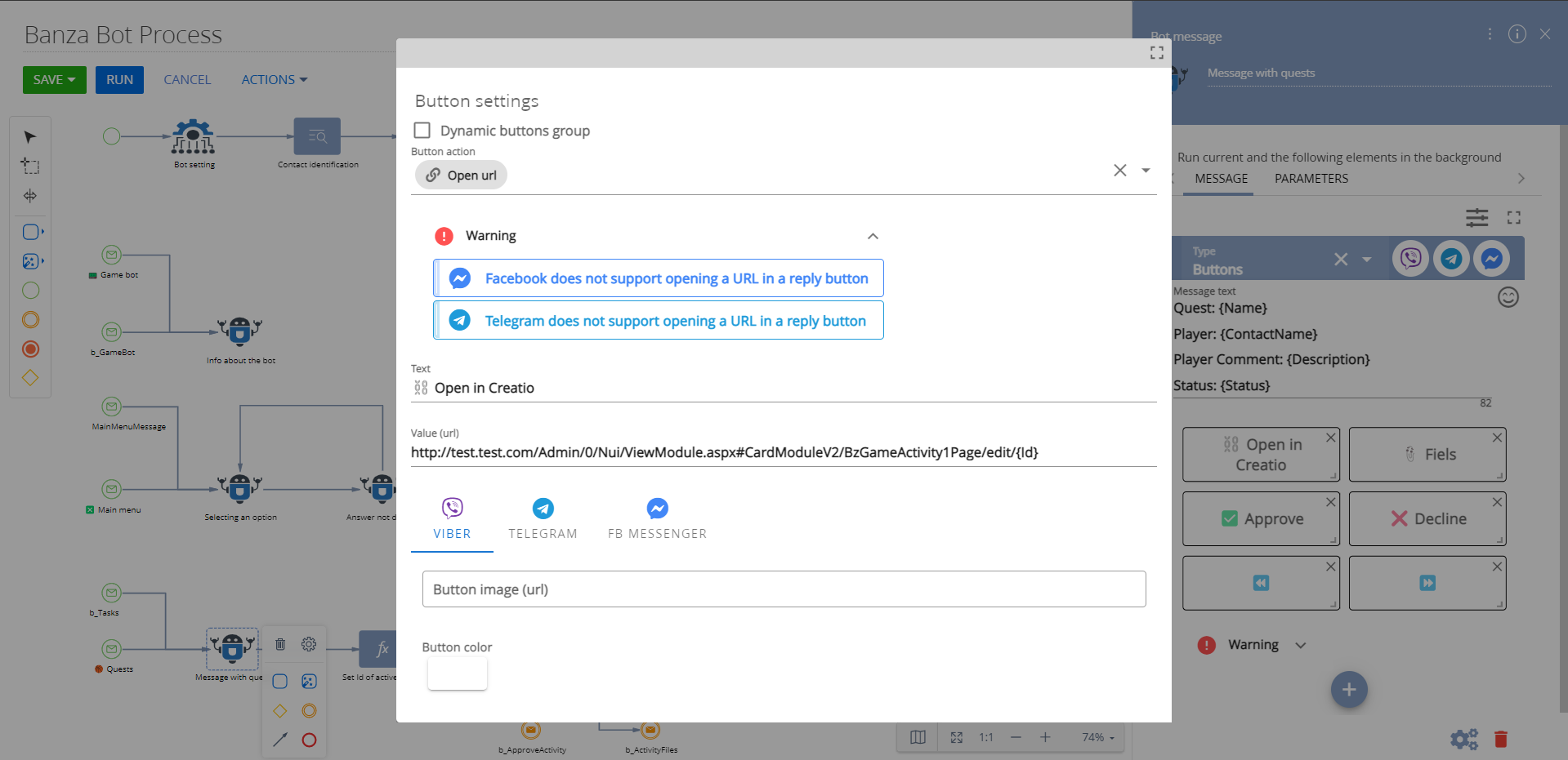 Banza bot constructor for Creatio | Creatio Marketplace