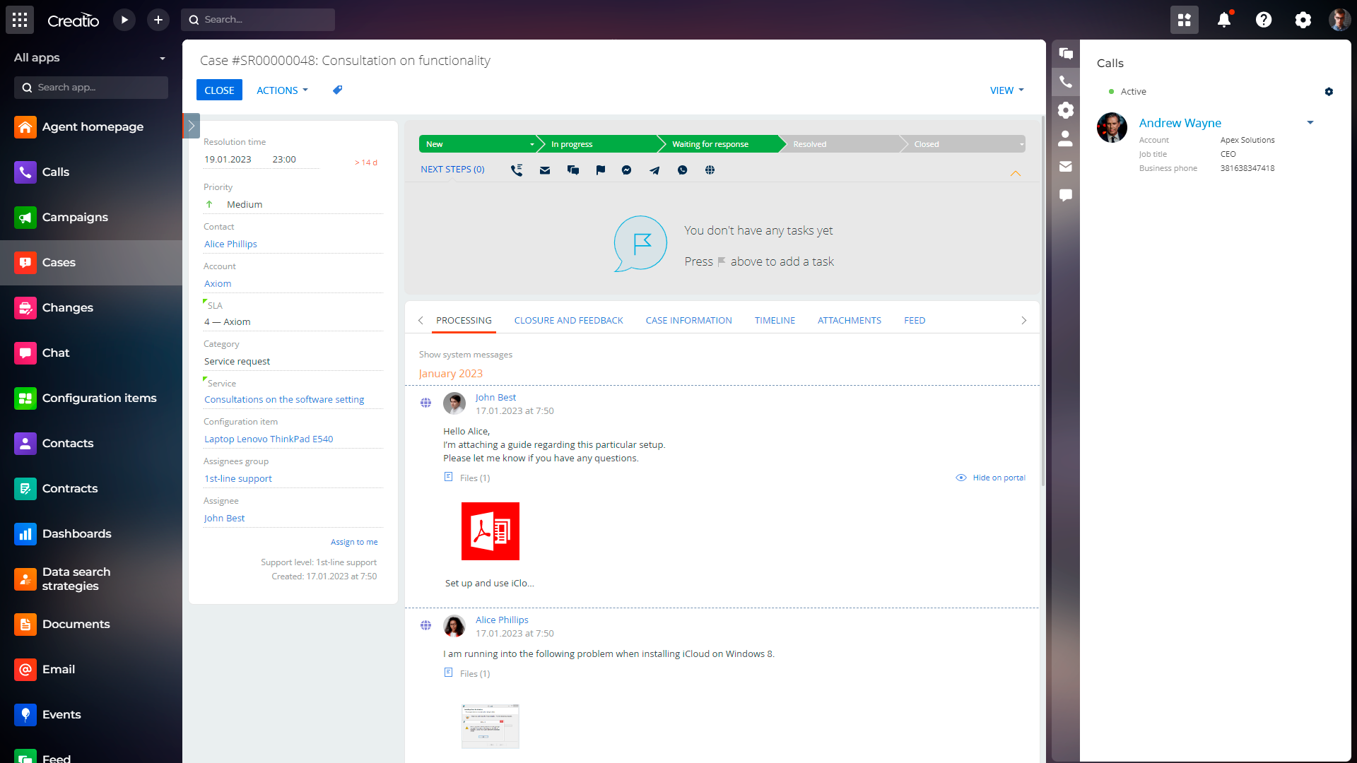 3CX Phone connector for Creatio | Creatio Marketplace