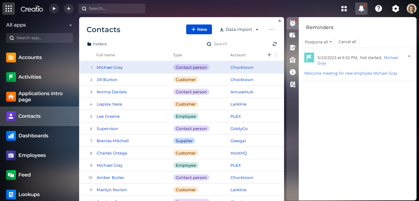 Banza notification master for Creatio | Creatio Marketplace