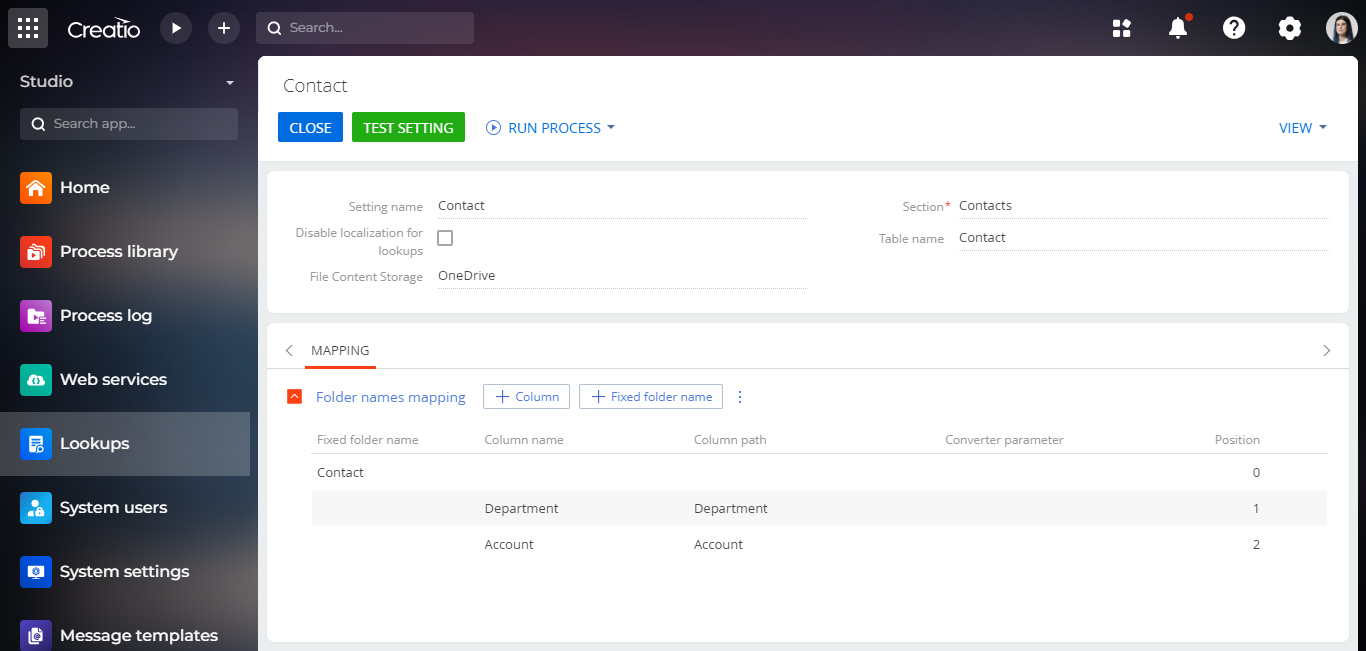 OneDrive connector for Creatio | Creatio Marketplace