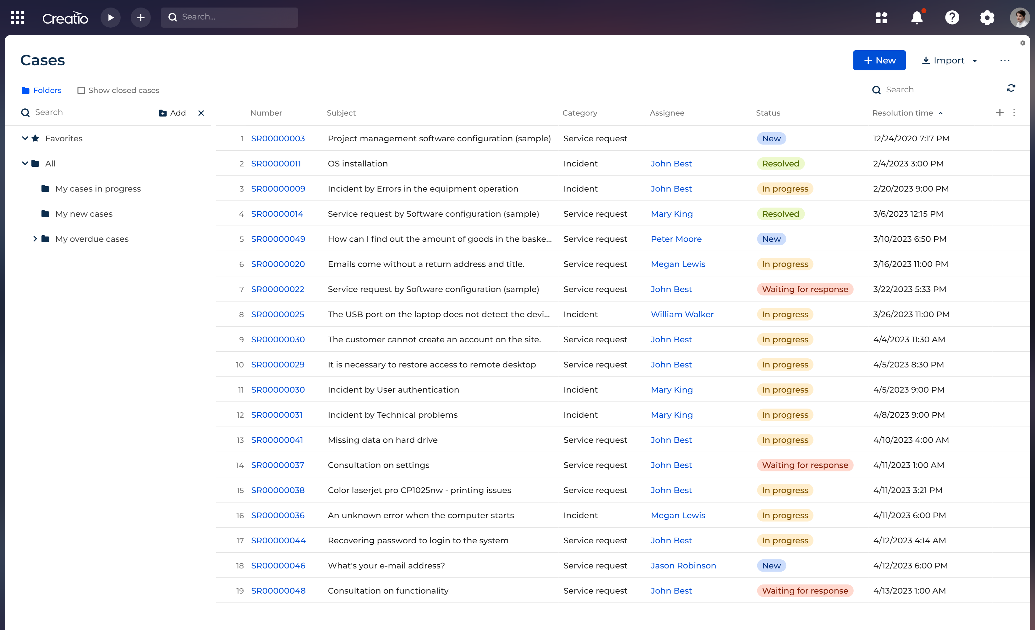 Case Management | Creatio Marketplace