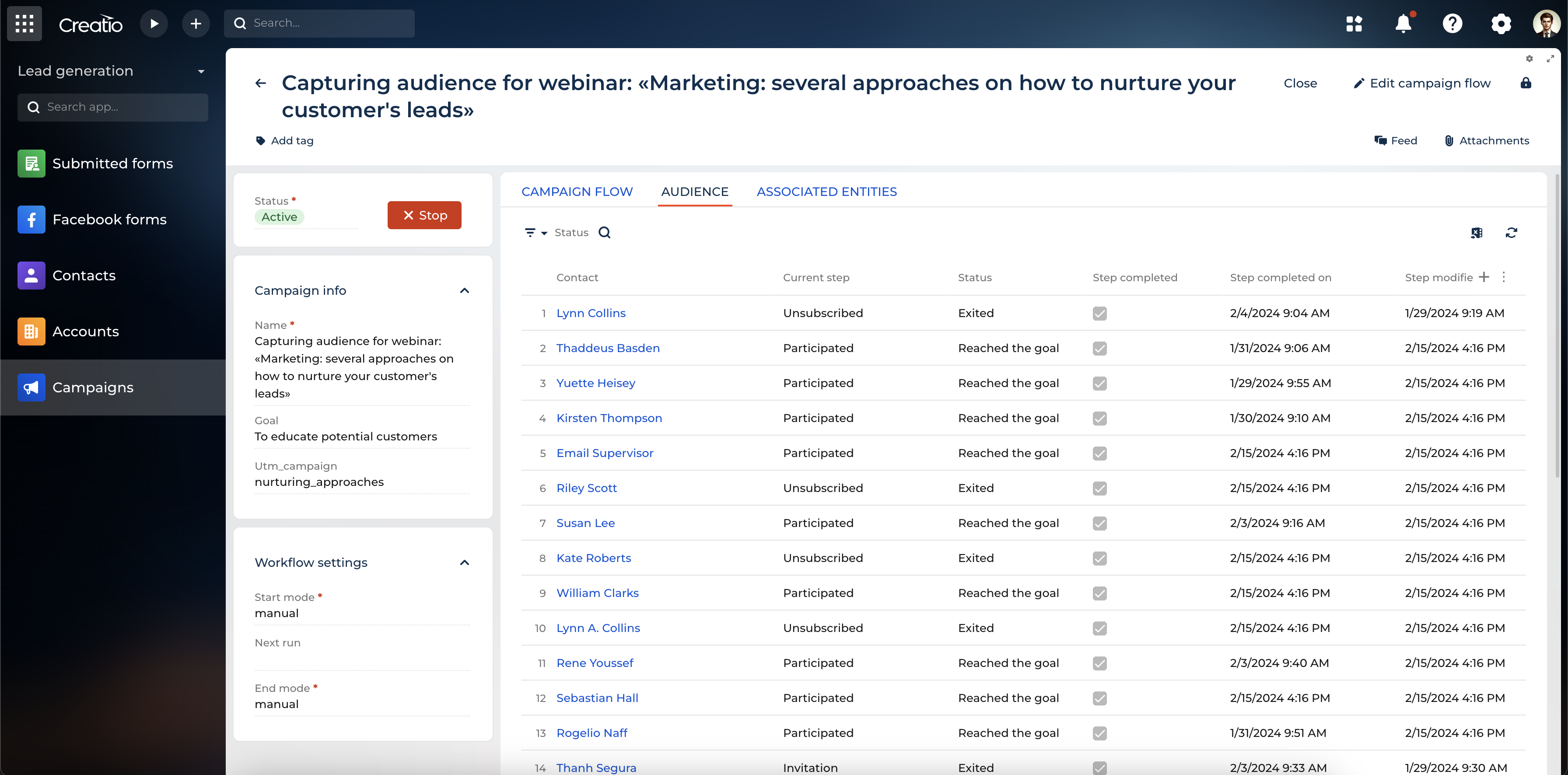 Lead Generation | Creatio Marketplace