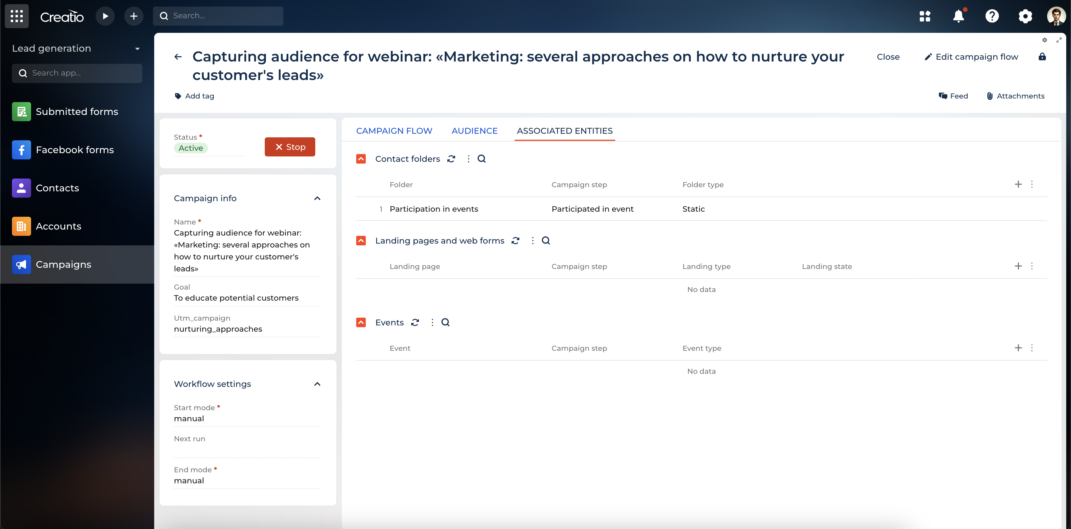 Lead Generation | Creatio Marketplace