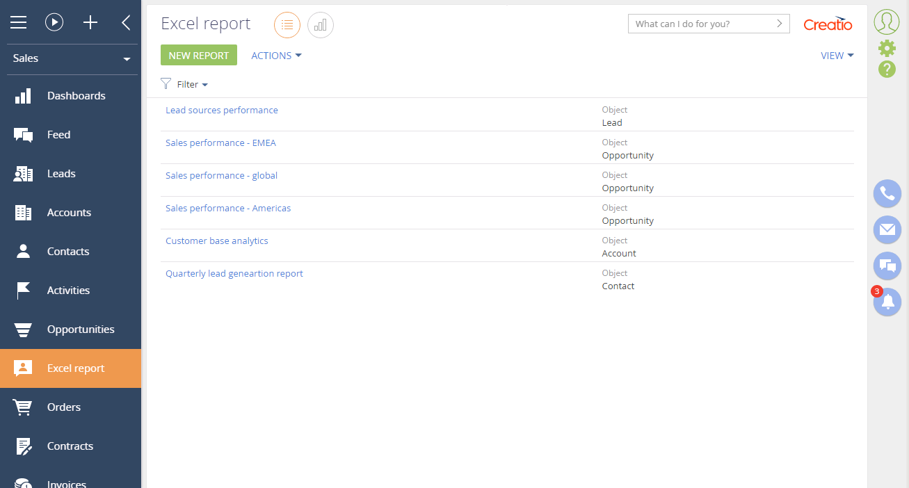 Excel reports builder for Creatio | Creatio Marketplace