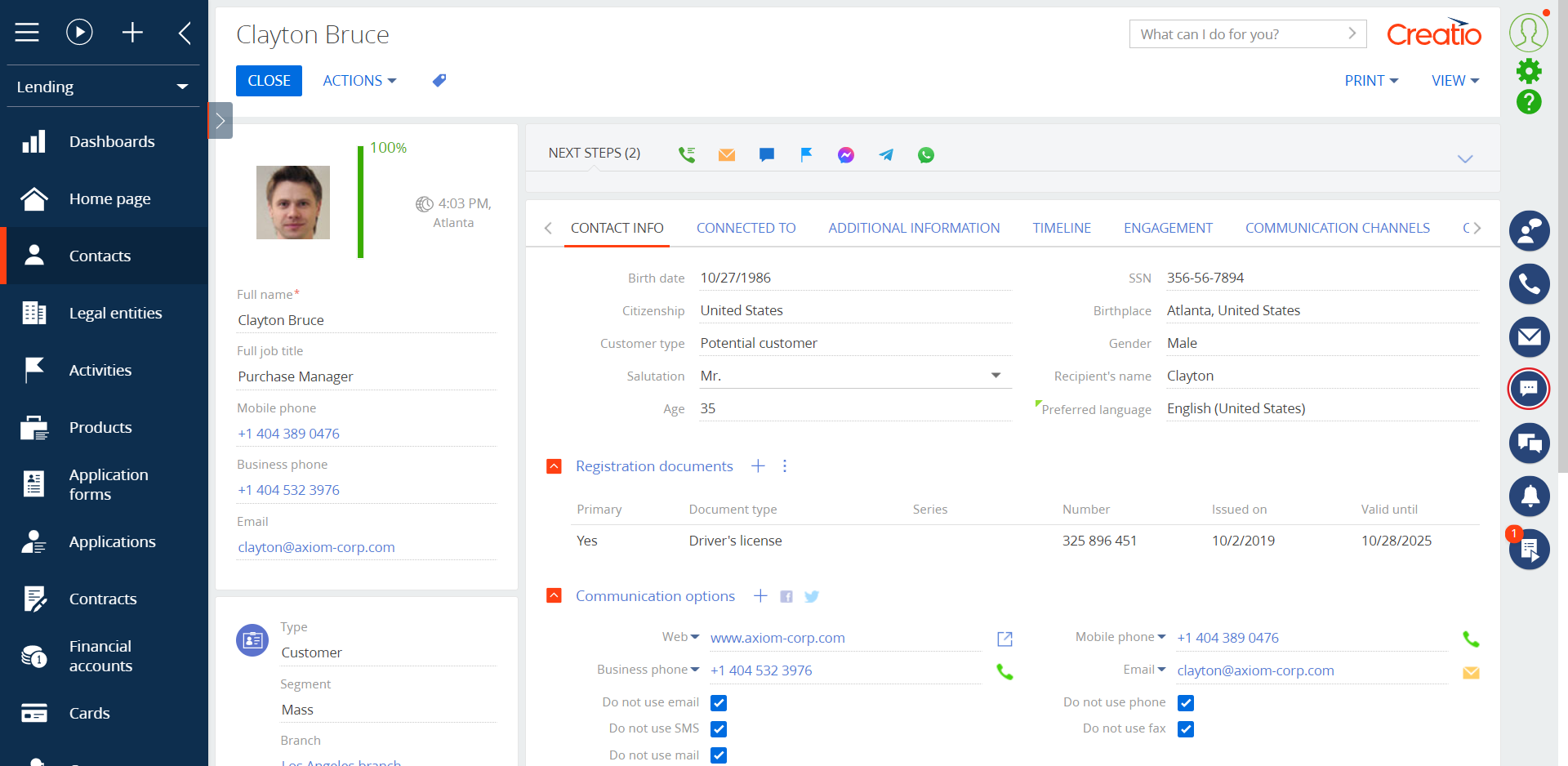 Financial Services Creatio, lending edition | Creatio Marketplace Financial Services Creatio, lending edition | Creatio Marketplace