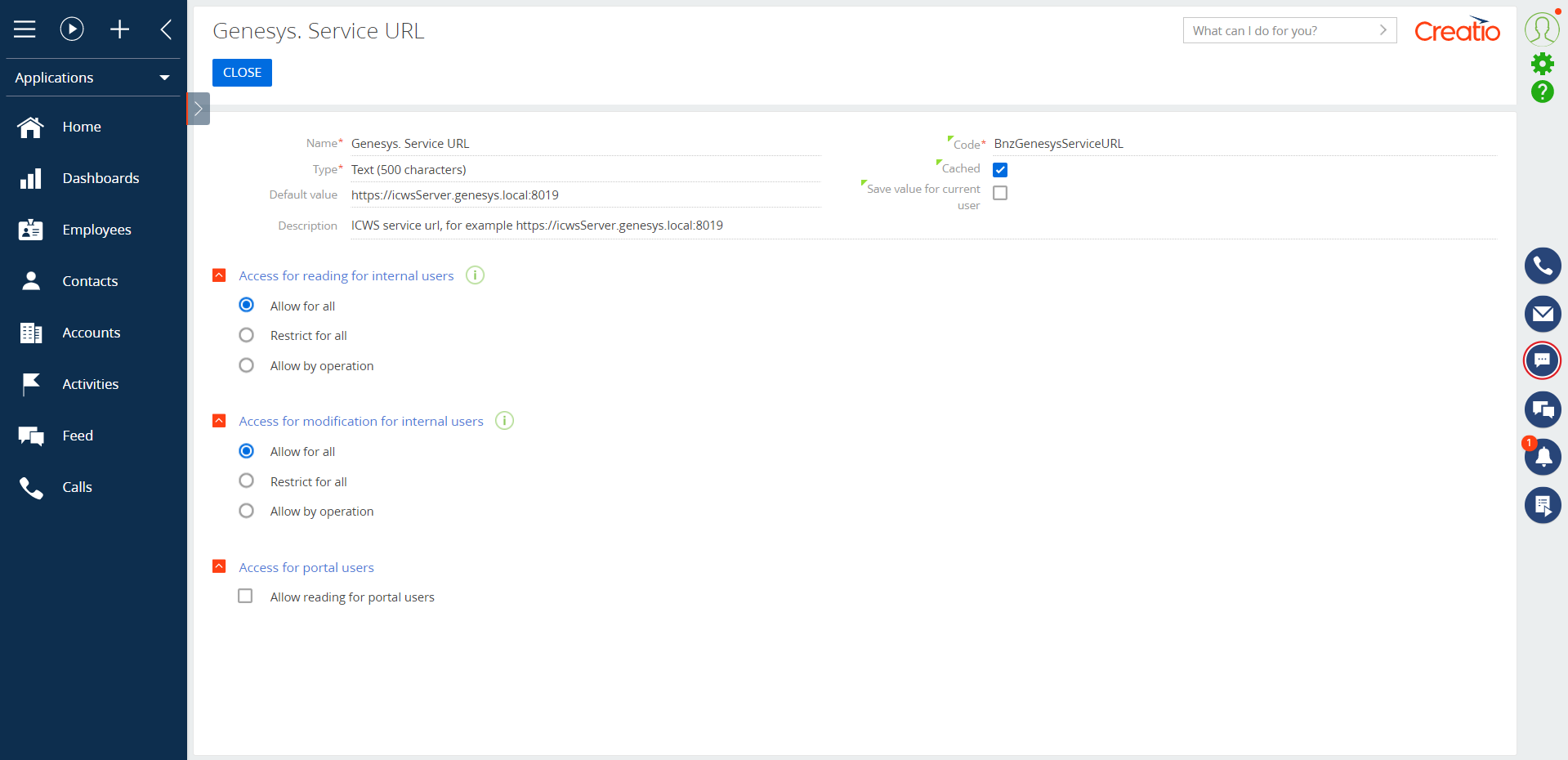 Banza Genesys PureConnect connector for Creatio | Creatio Marketplace