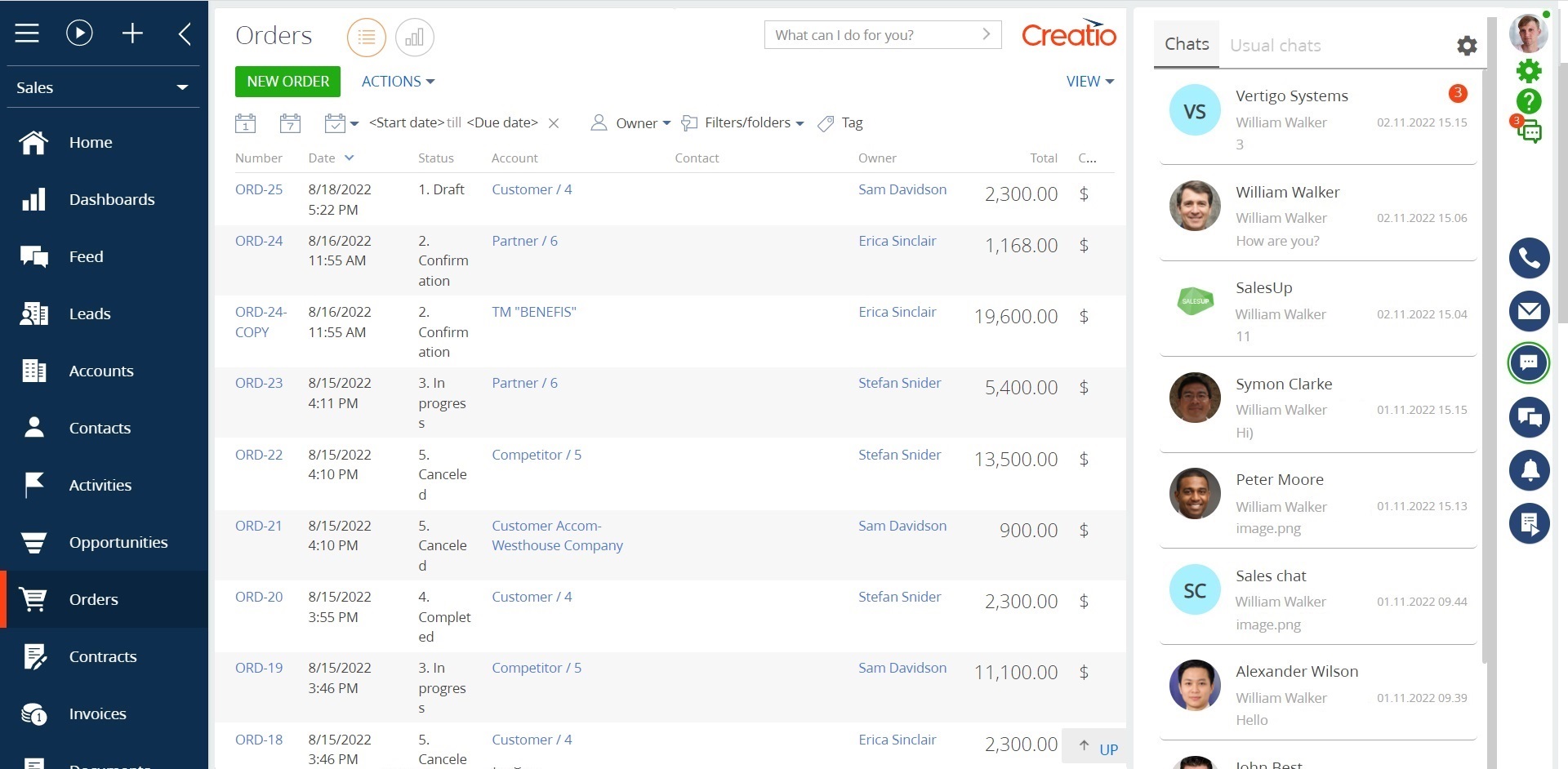 SalesUp Internal chats for Creatio | Creatio Marketplace