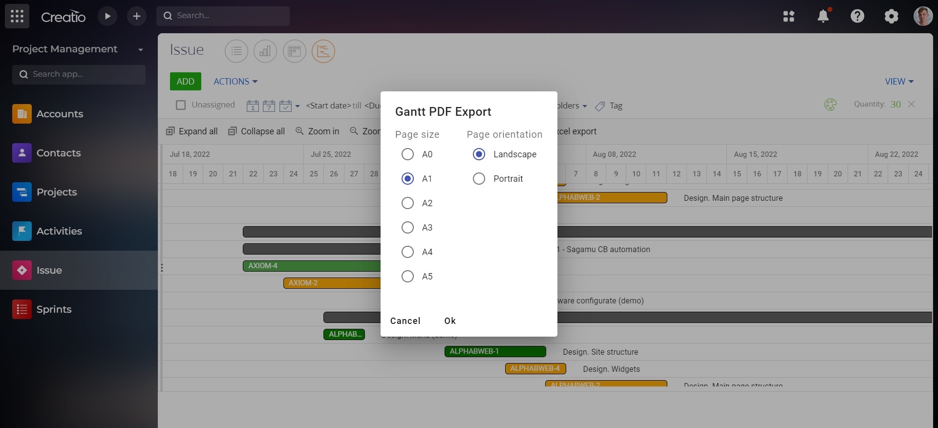 SalesUp Project Management for Creatio | Creatio Marketplace
