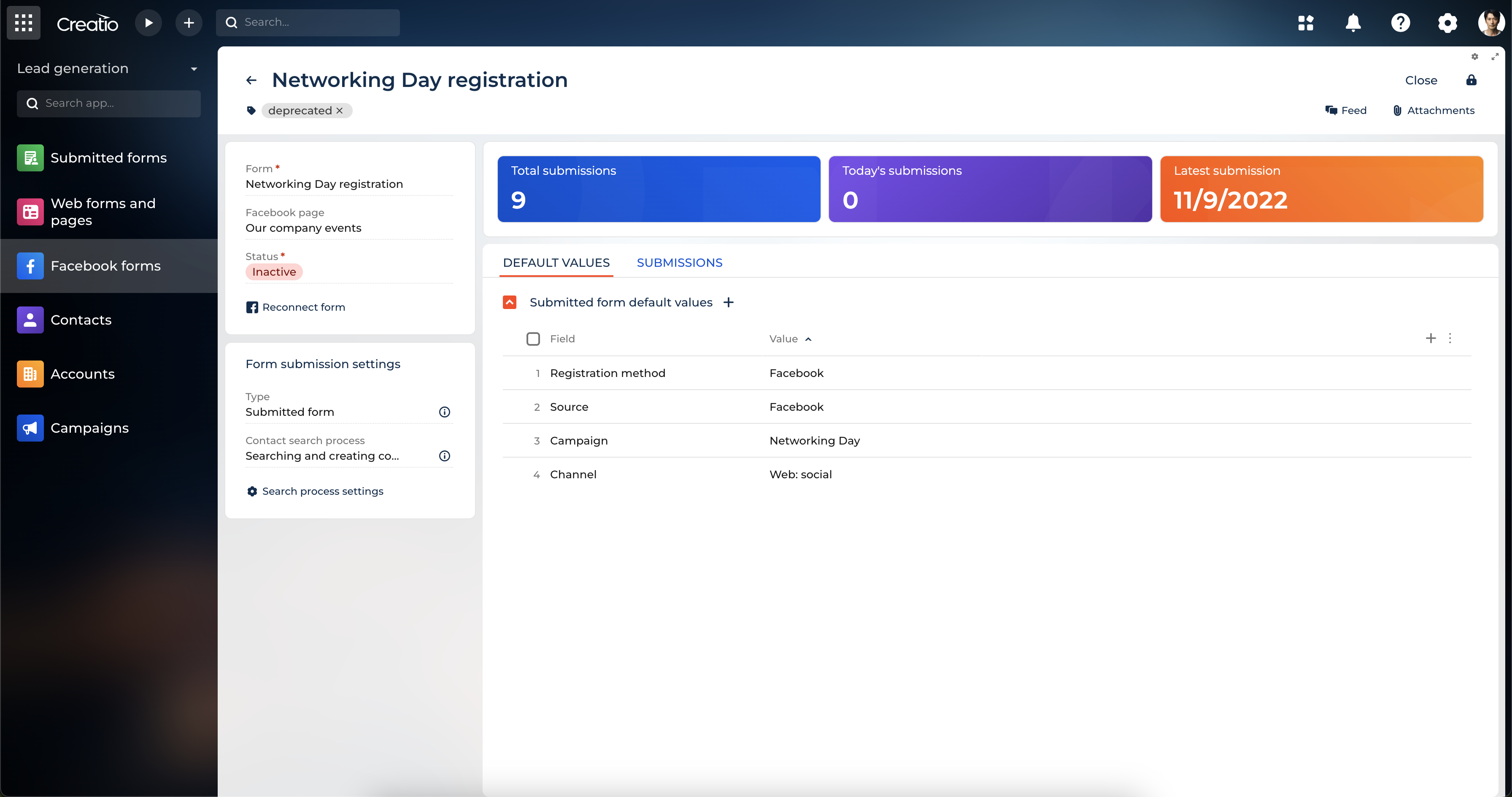 Lead Generation | Creatio Marketplace