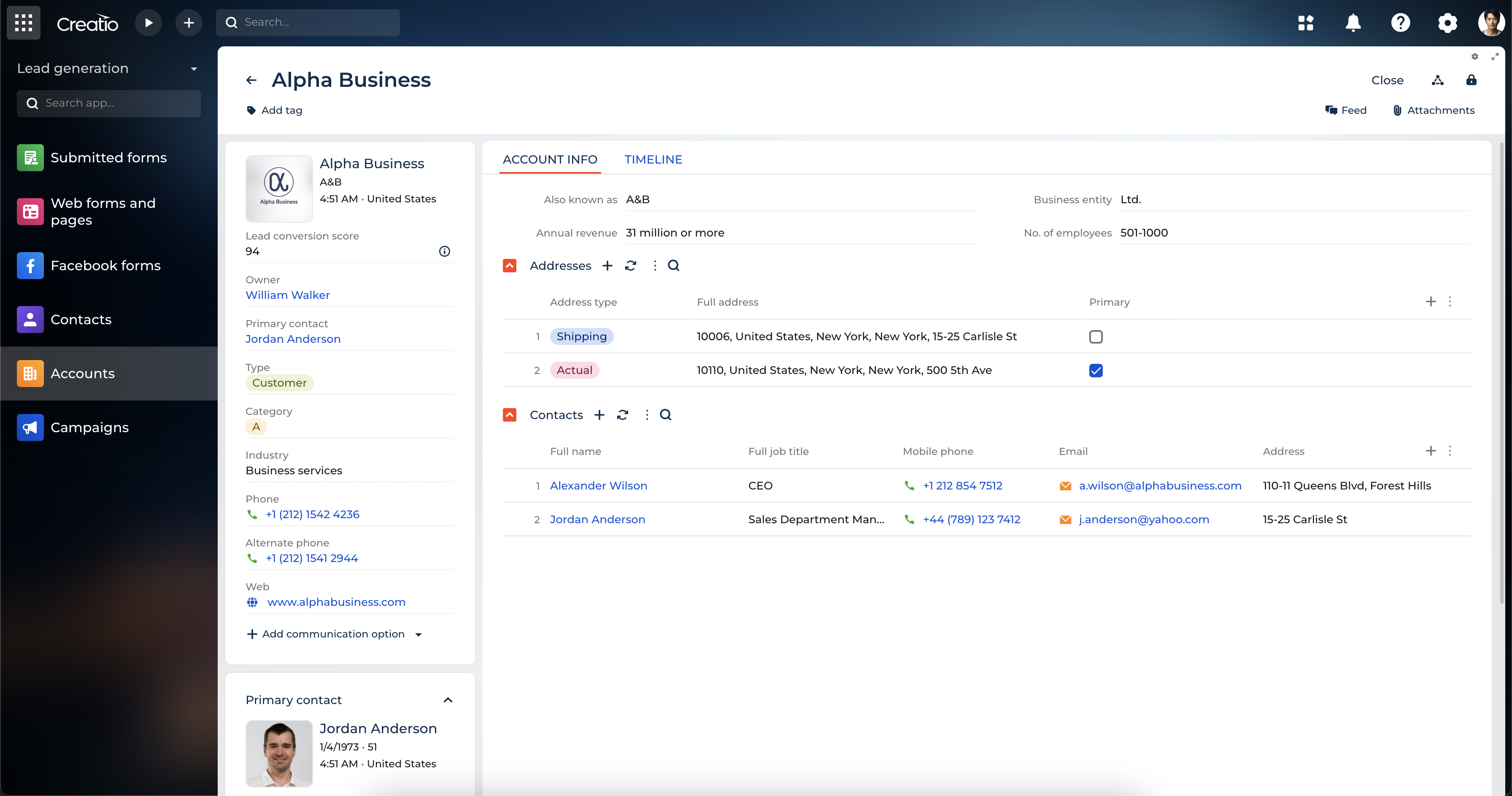 Lead Generation | Creatio Marketplace