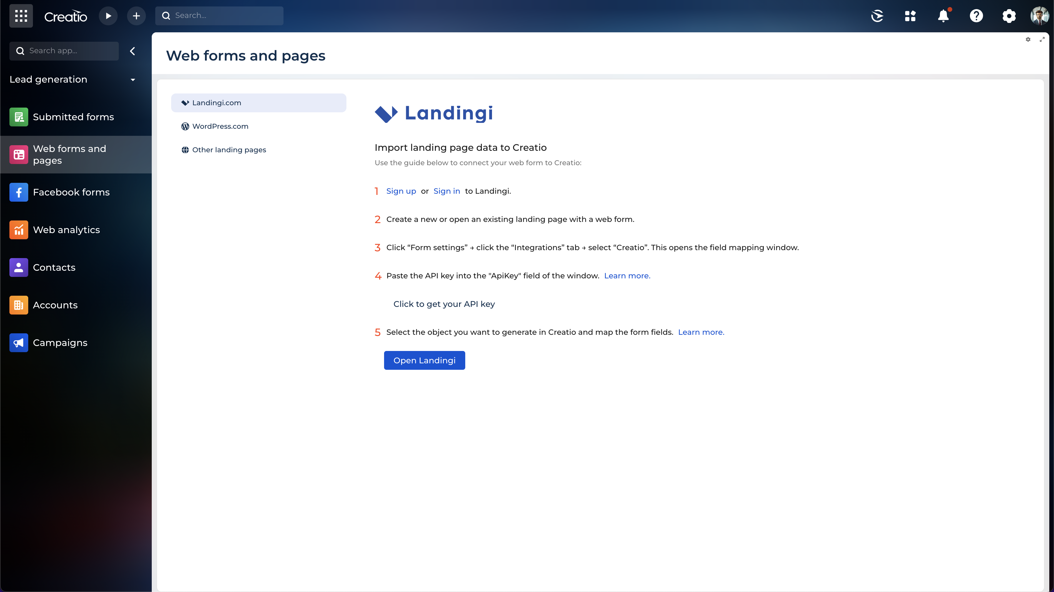 Lead Generation | Creatio Marketplace