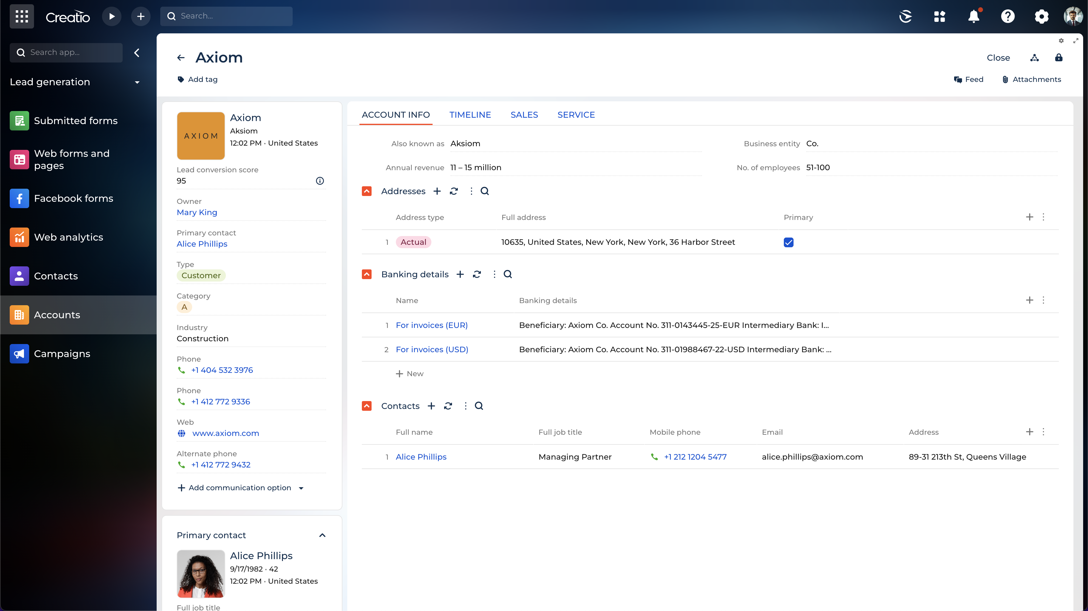 Lead Generation | Creatio Marketplace