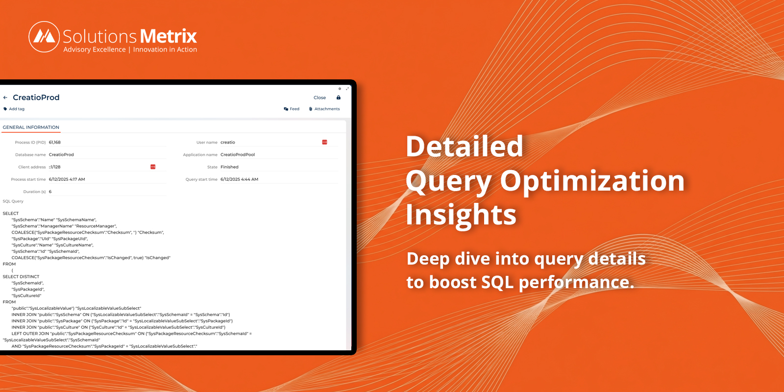 Heavy Database Query Monitor for Creatio | Creatio Marketplace