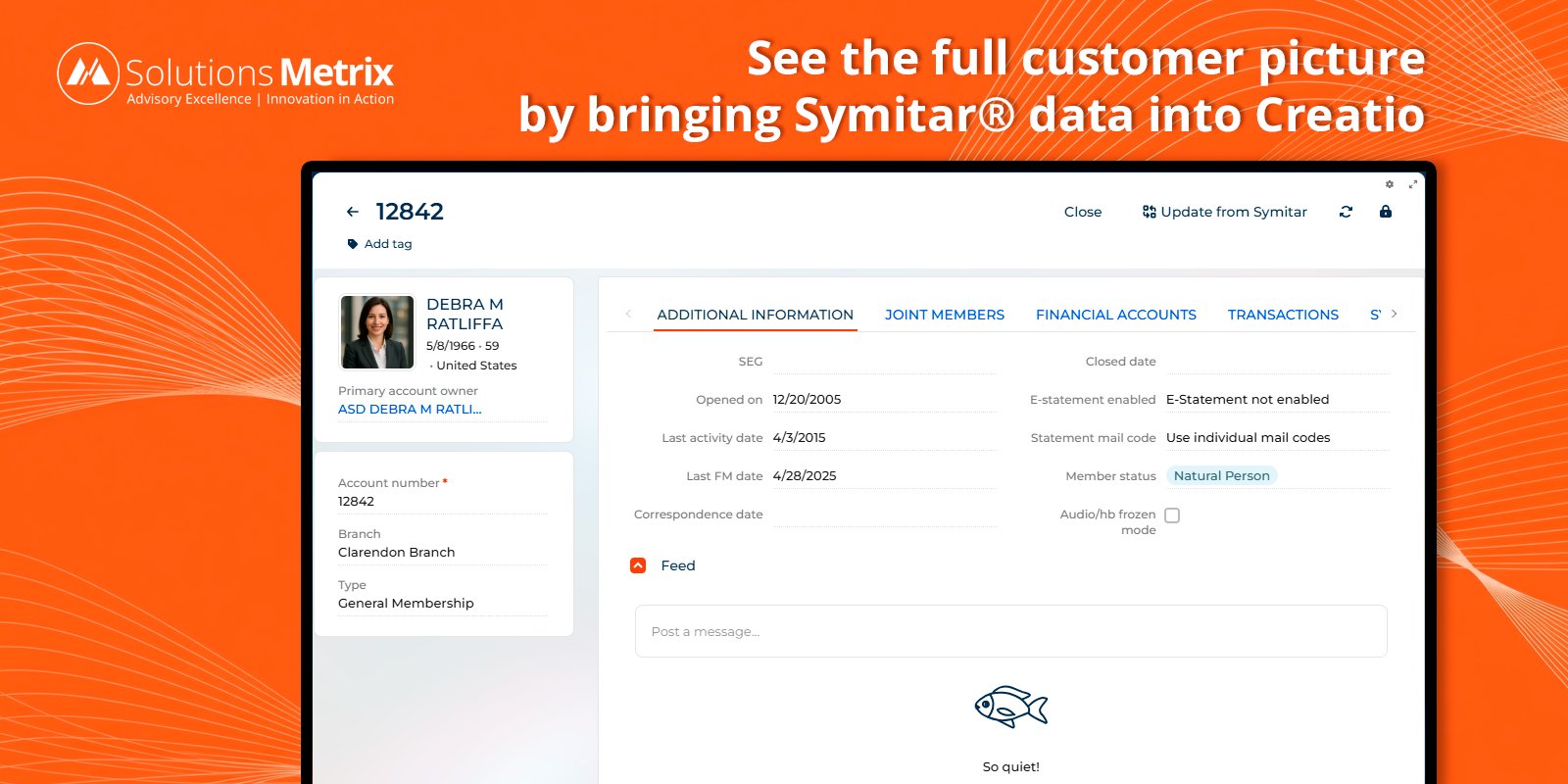 Symitar® connector for Creatio | Creatio Marketplace